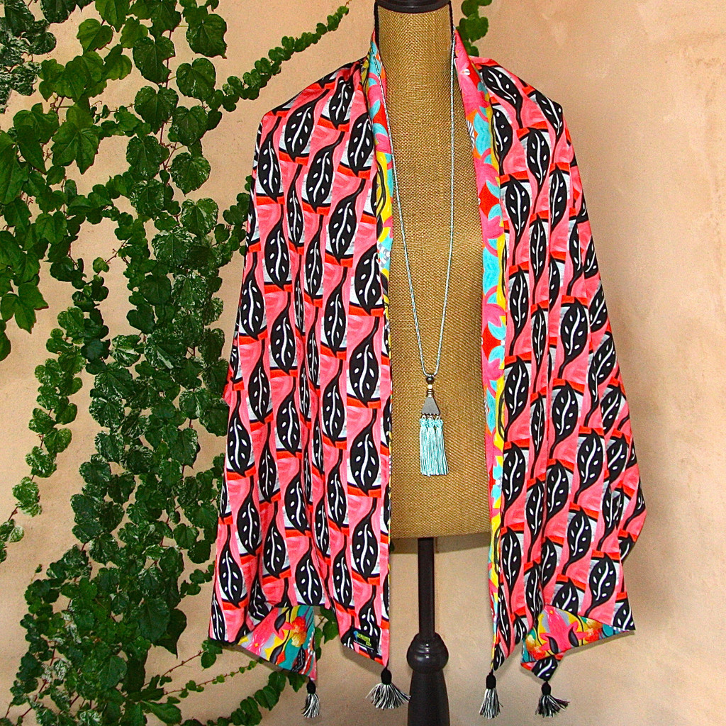 Art in Fashion: Artful Apparel,Wrap "Winding Branches Wrap" by Santa Fe ...