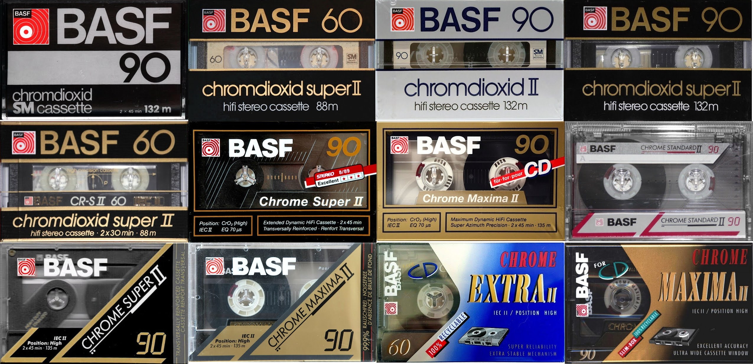 Audiochrome: Cassette tape measurements: BASF Chromdioxid, Extra II ...