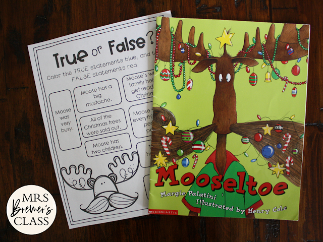 Mooseltoe | Book Activities and Craftivity | Mrs. Bremer's Class