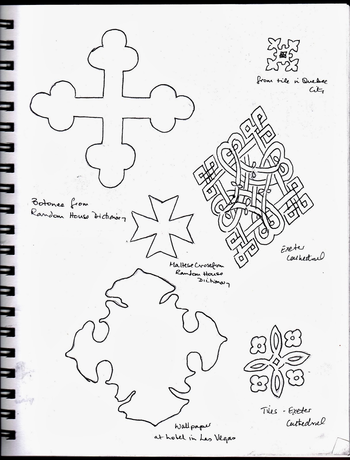 Wendy Klotz: Drawings of Cross Designs