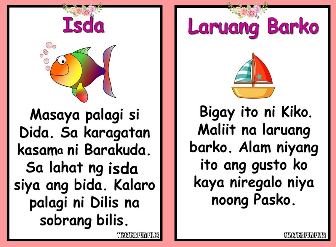 Teacher Fun Files: Tagalog Reading Passages 12