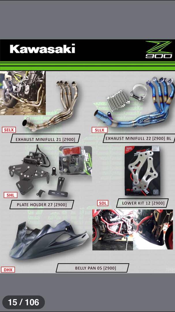 [KAWASAKI Z900] BODY ACCESSORIES KIT ~ PALEX MOTOR PARTS ONLINE STORE