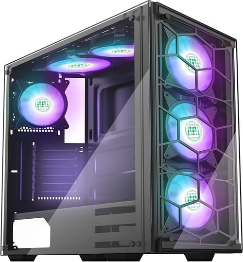 Review MUSETEX 907N6 RGB Fans ATX Mid-Tower PC Case