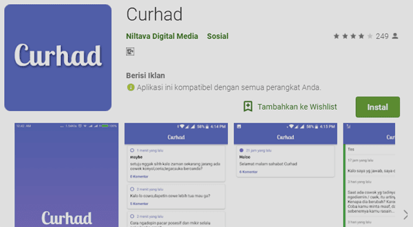 3 Aplikasi Curhat Online Rekomendasi Terbaik - MeAplikasi