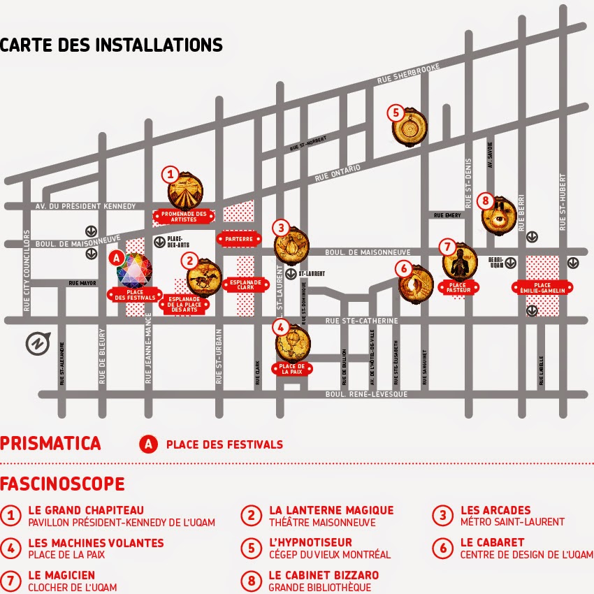 Luminothérapie dans le Quartier des spectacles