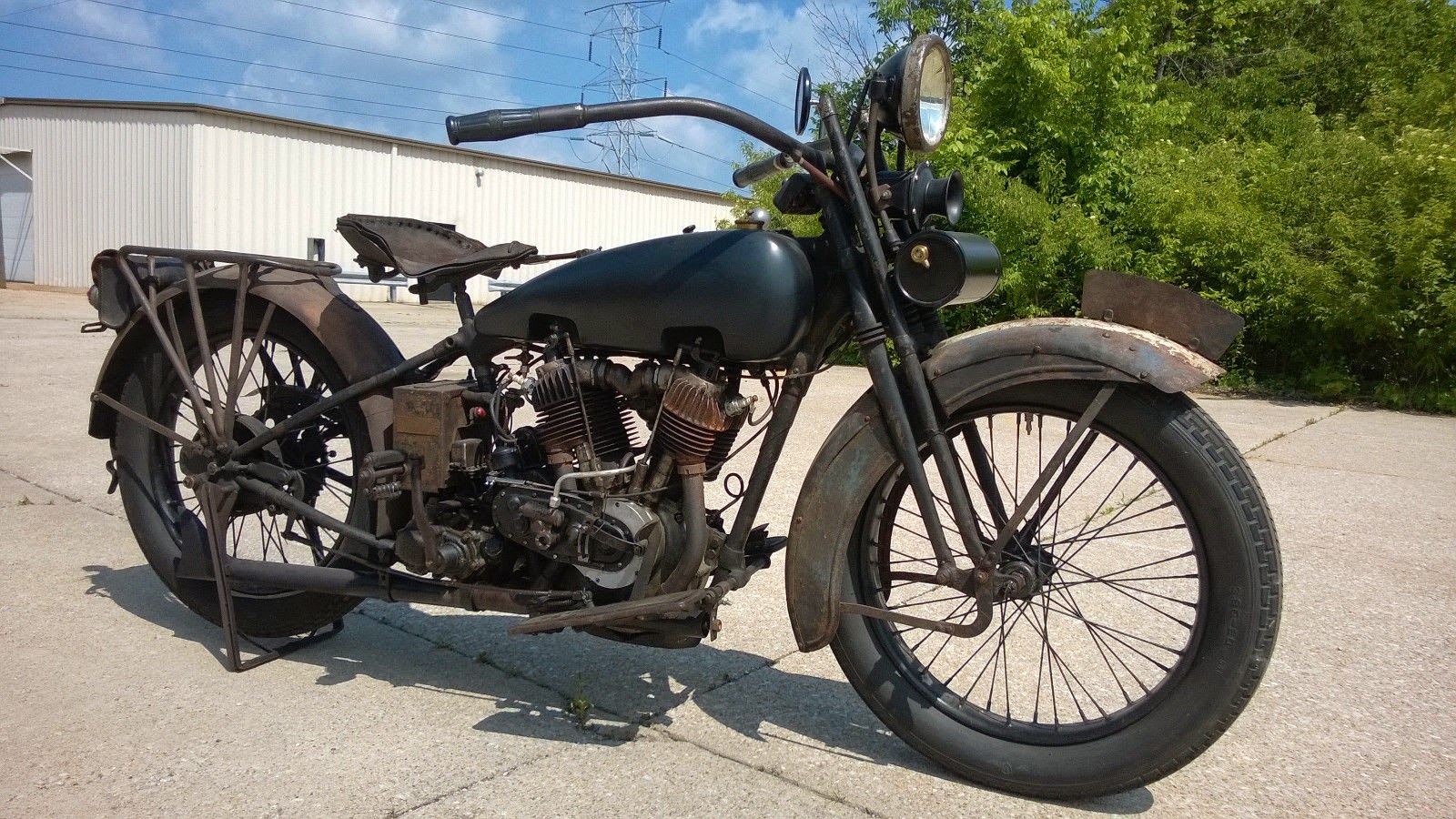 Fast is fast...: 1927 Harley Davidson JD.