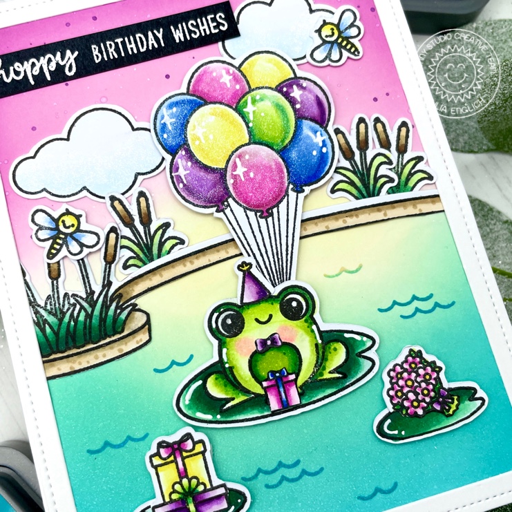 Sunny Studio: Feeling Froggy Cards by Franci and Julia