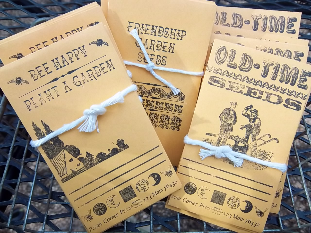Pecan Corner: Linocuts and Letterpress: Printing Seed Packets and ...