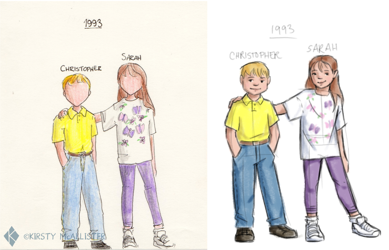 Miscellany of Randomness: Teenage artwork redrawn