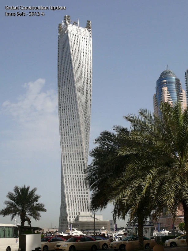 Dubai Constructions Update by Imre Solt: Cayan Tower photos , aka ...