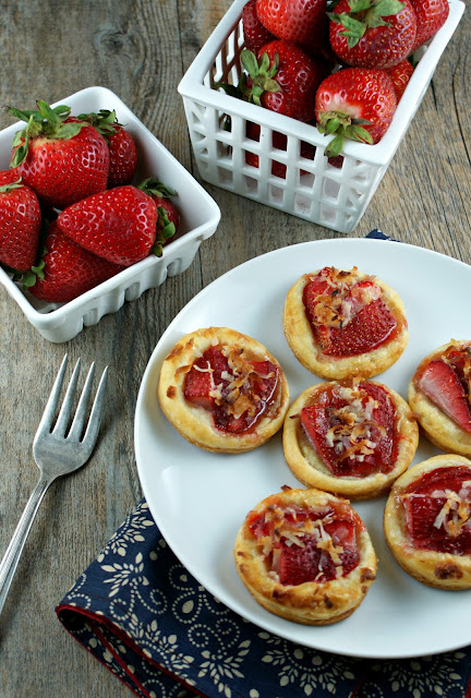 Authentic Suburban Gourmet: Strawberry and Coconut Tartlets
