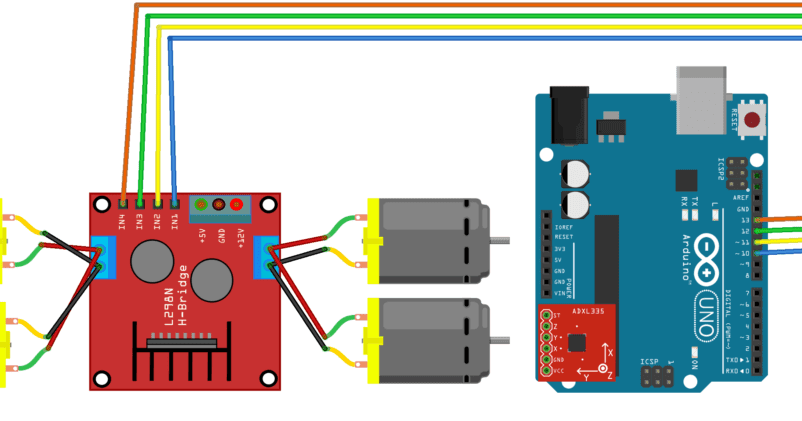 Module143 Tn Adxl335 Gesture Control Robot Using Arduino