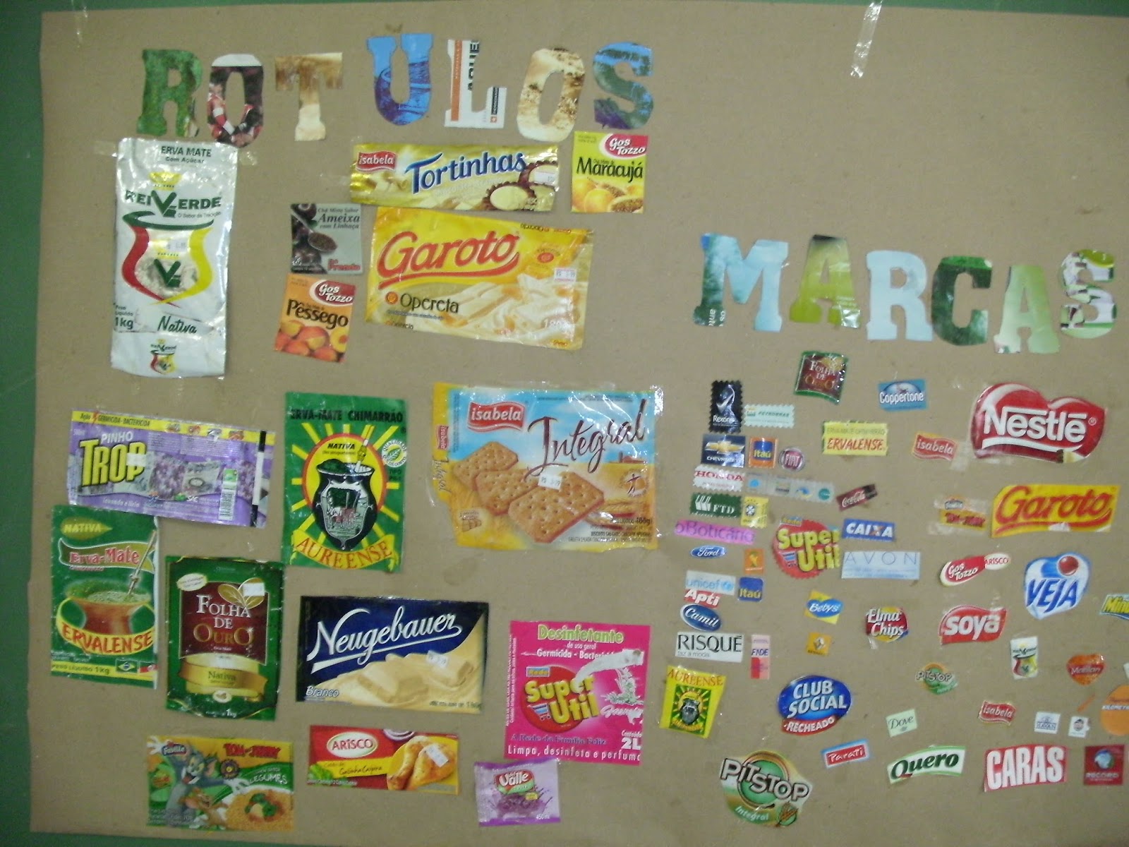 Trabalhando com rótulos e marcas