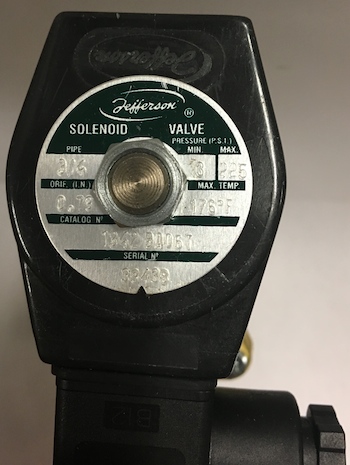 Process Flow and Control Products: Jefferson 1342BA06T Solenoid Valve