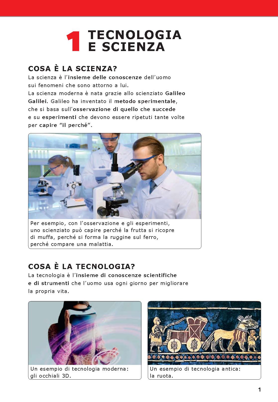 CLASSI I- TECNOLOGIA E SCIENZA