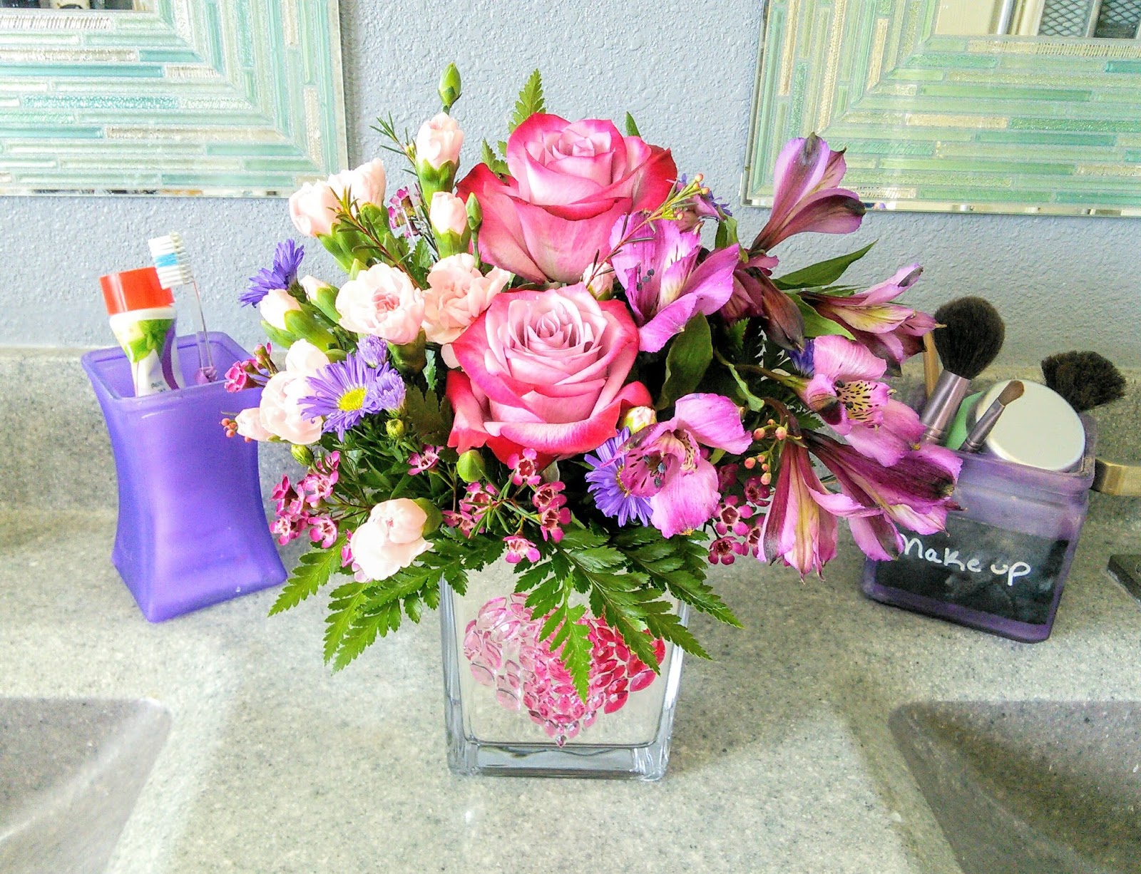 Flowers are always a great way to surprise someone! Pair the flowers ...