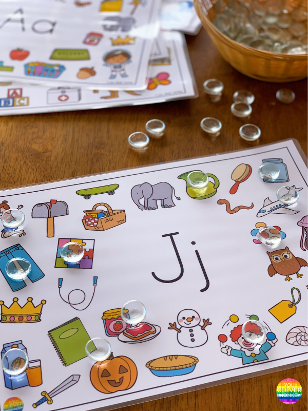 BEGINNING LETTER SOUND ALPHABET MATS | you clever monkey