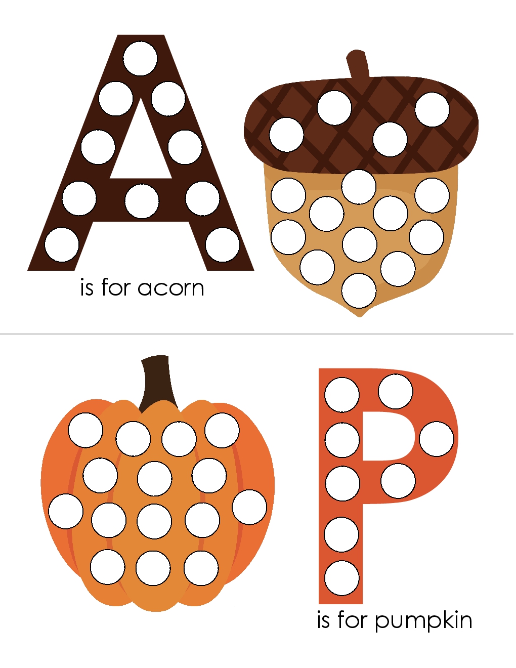 Fall Preschool Printables Free PDF 2021