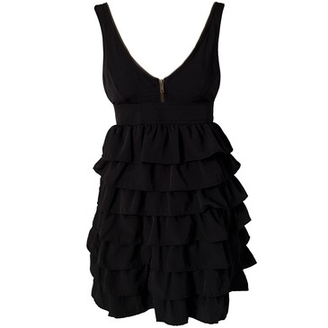 Black Dresses ruffle | Ladies Fashionable