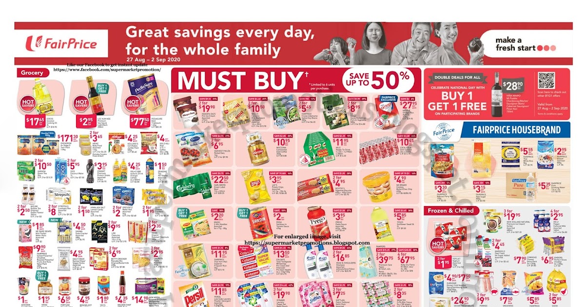NTUC FairPrice Weekly Promotion Ad 27 August - 02 September 2020 ...