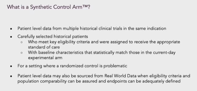 On Biostatistics and Clinical Trials: Synthetic Control Arm (SCA ...