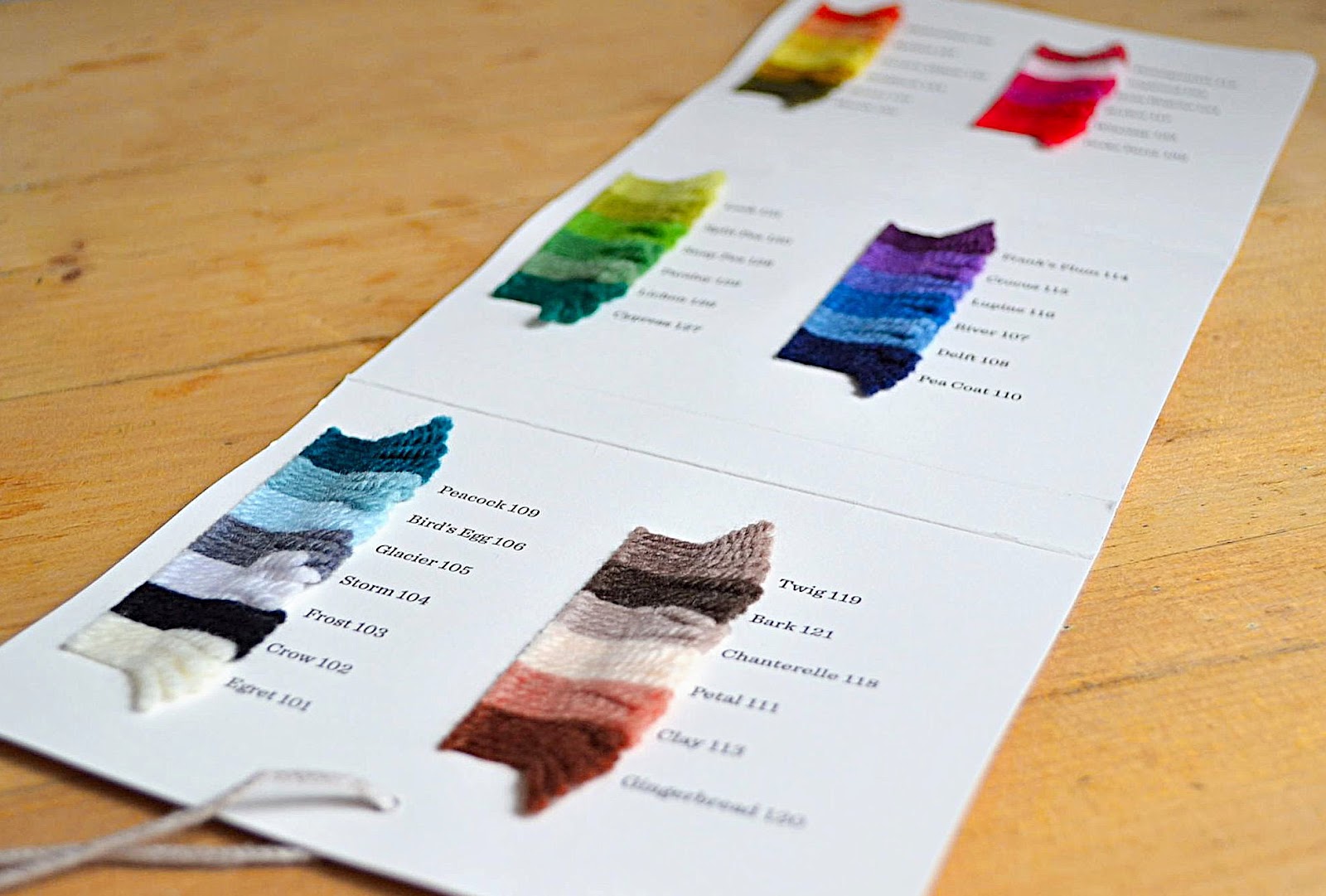 Robin Ulrich Studio: Favorite Thing - Yarn Shade Cards