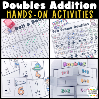 Doubles Facts in Math: Addition Fluency Strategy - First Grade Centers ...