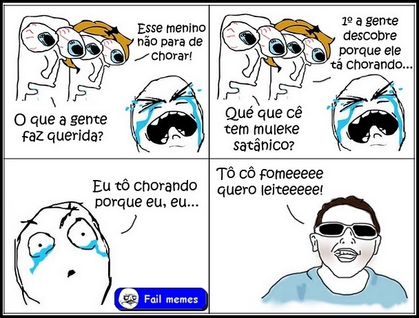 Fail Memes: To com fome , quero leite!