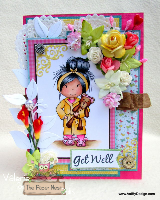 Paper Nest Dolls: Get Well Wishes with Bedtime Ellie
