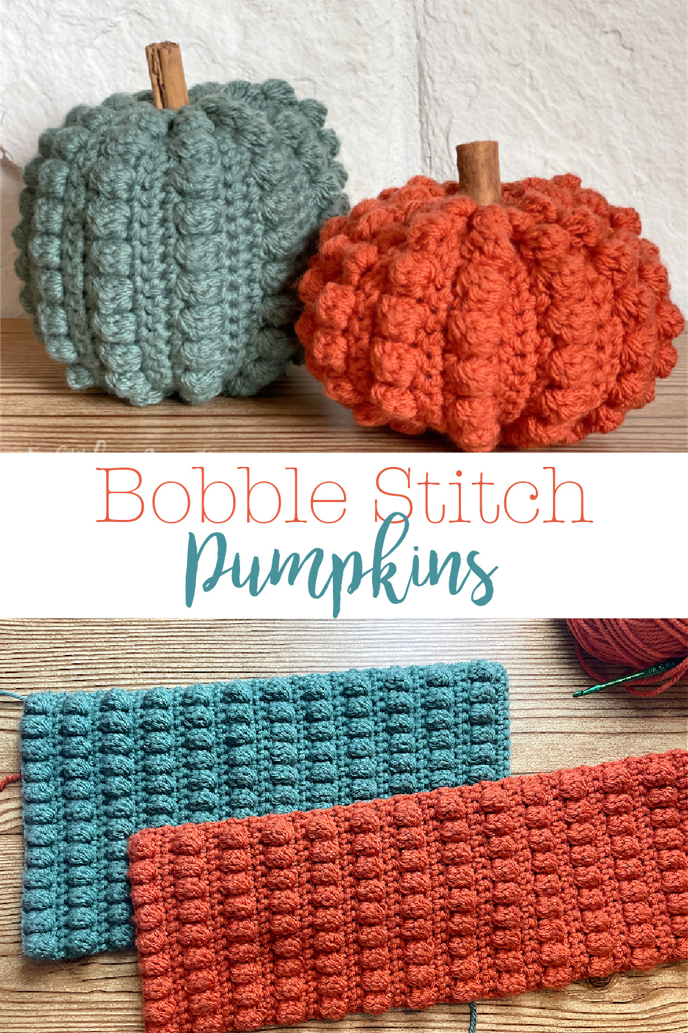 5 Little Monsters: Bobble Stitch Pumpkins