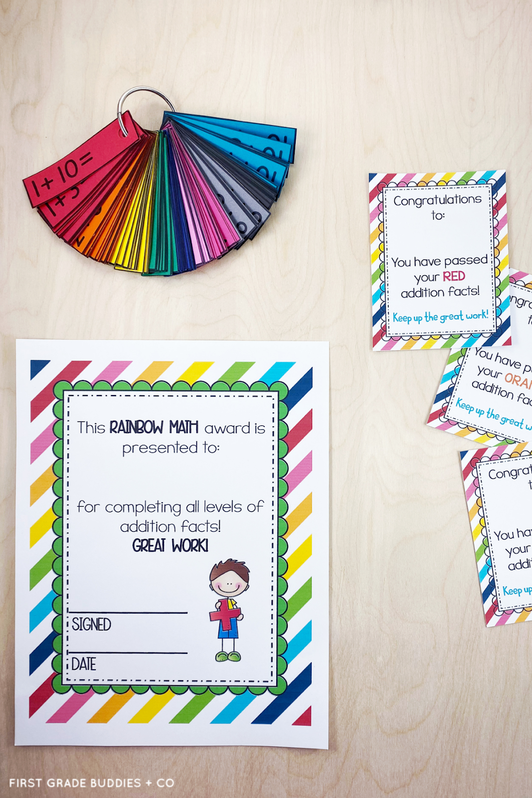 Increase Math Fact Fluency with the Rainbow! | First Grade Buddies