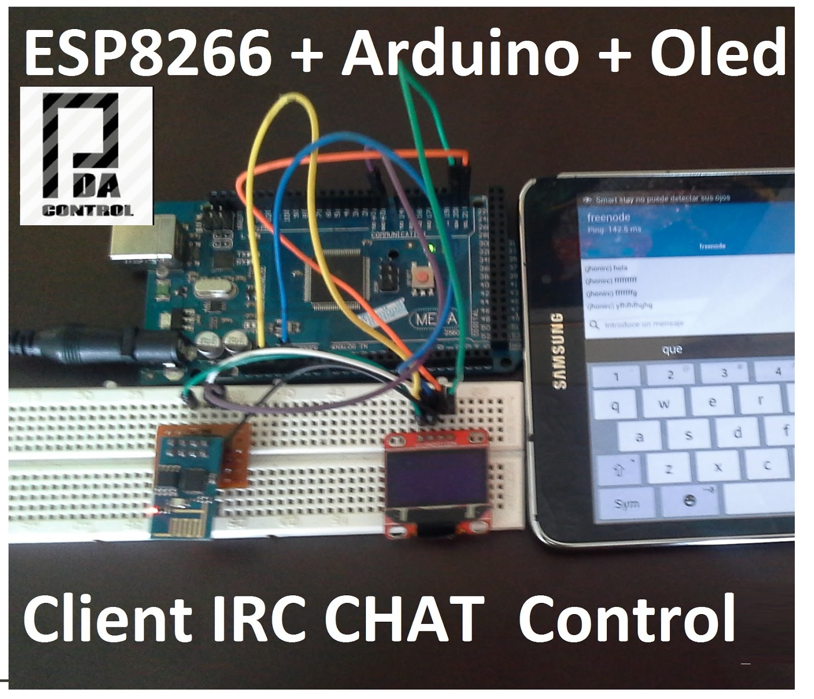 Esp8266 Arduino Oled Client Irc Chat Control Part 1 Pdacontrol