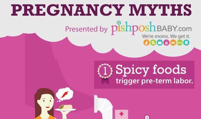 Pregnancy Myths #infographic - Visualistan