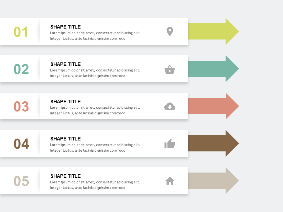 List Process Arrow PowerPoint Templates - PowerPoint Free