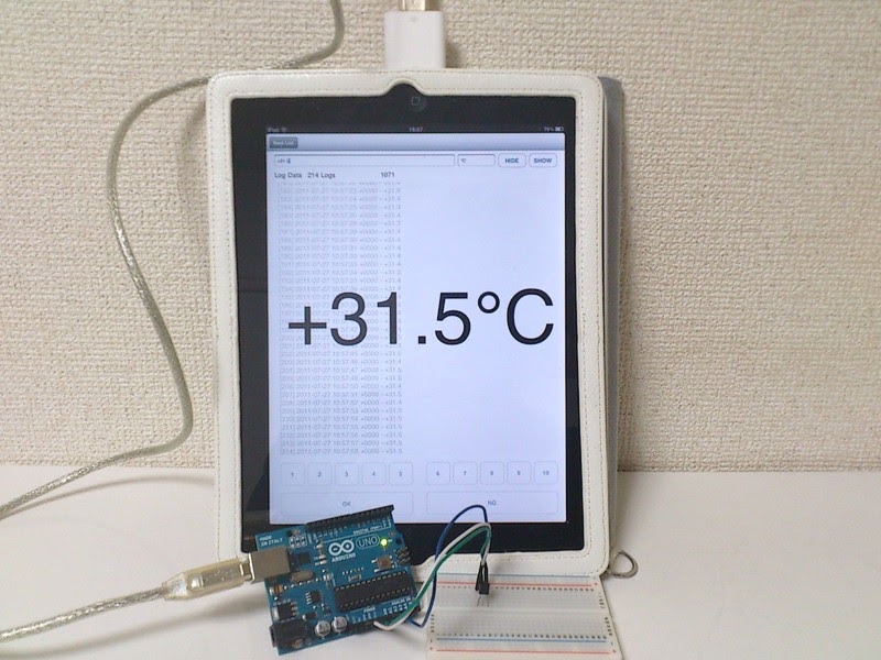 TETRASTYLE-dev-BLOG: Arduino とiPad で温度計測