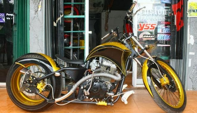 Motor Tiger Modifikasi Choper dan Cafe Racer