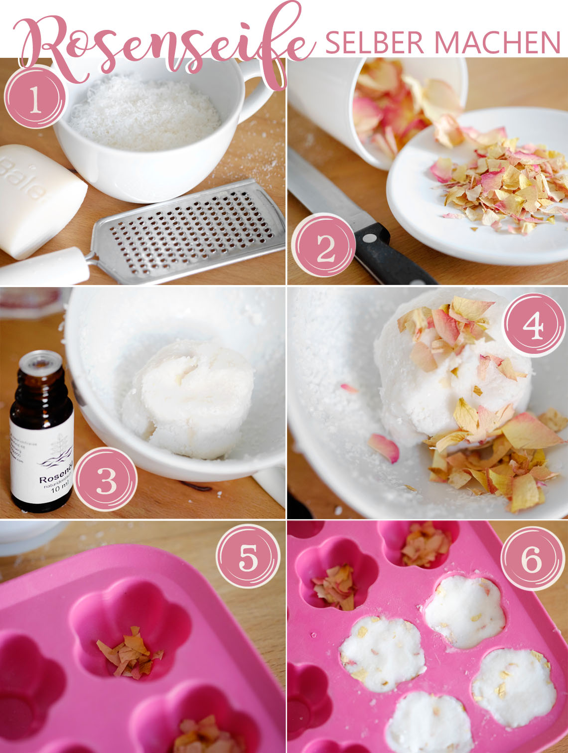 Alessas Blog: [diy] Seife mit Rosenblüten selber machen