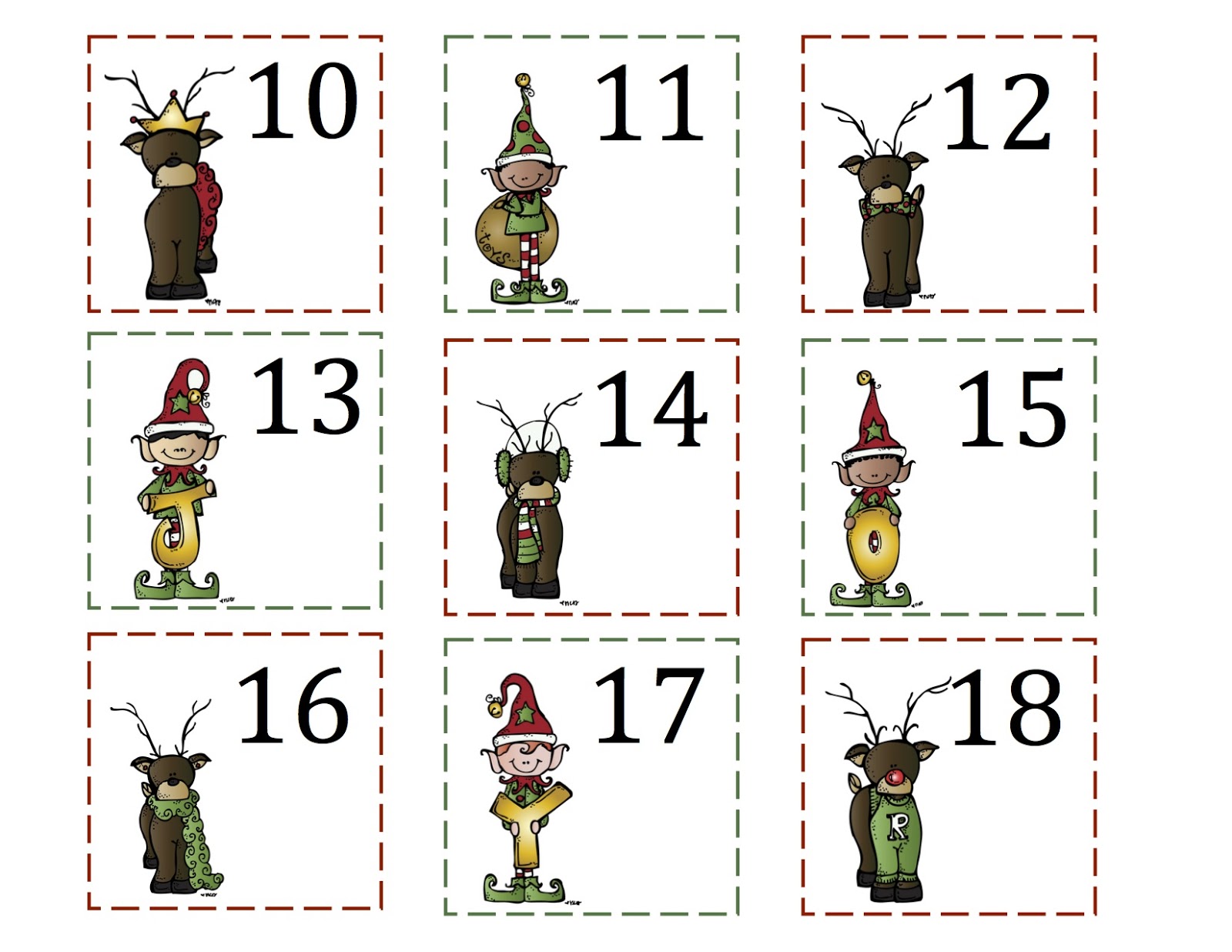 RECURSOS y ACTIVIDADES para Educación Infantil: Los números en NAVIDAD