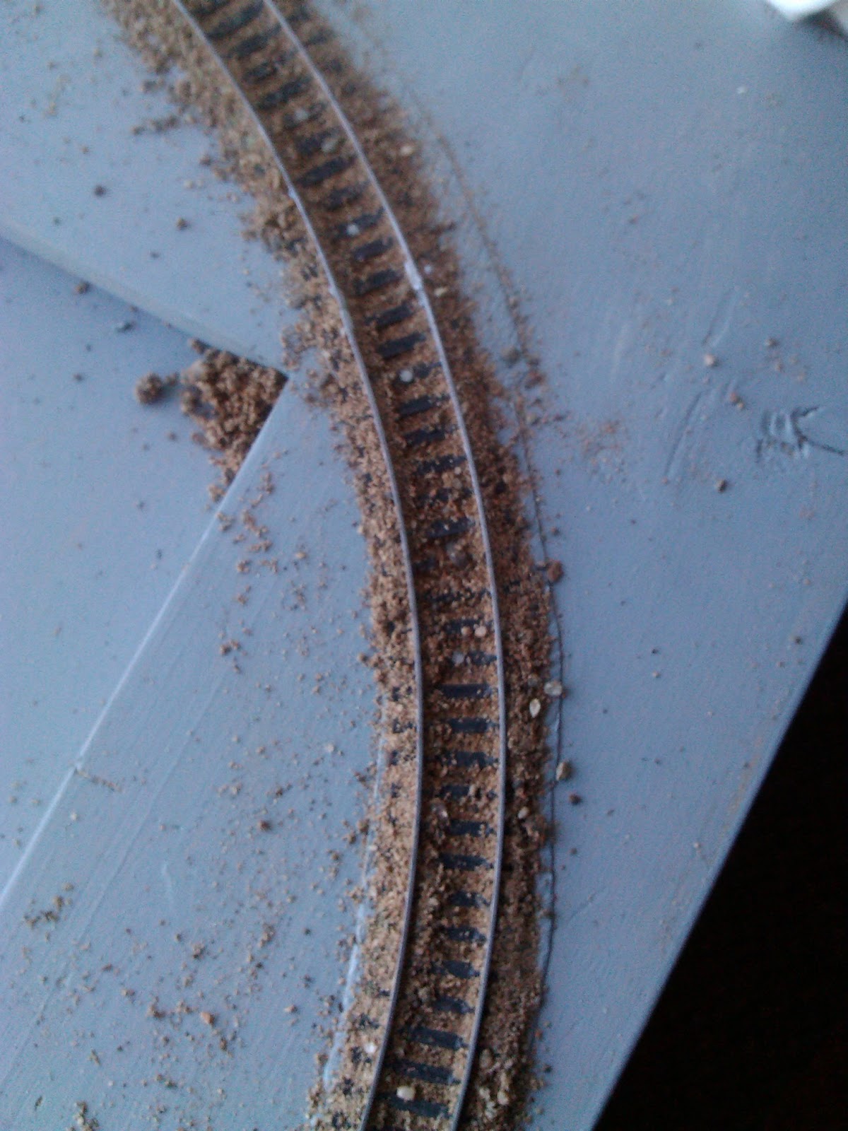 Minis and models: Ballasting model railway track