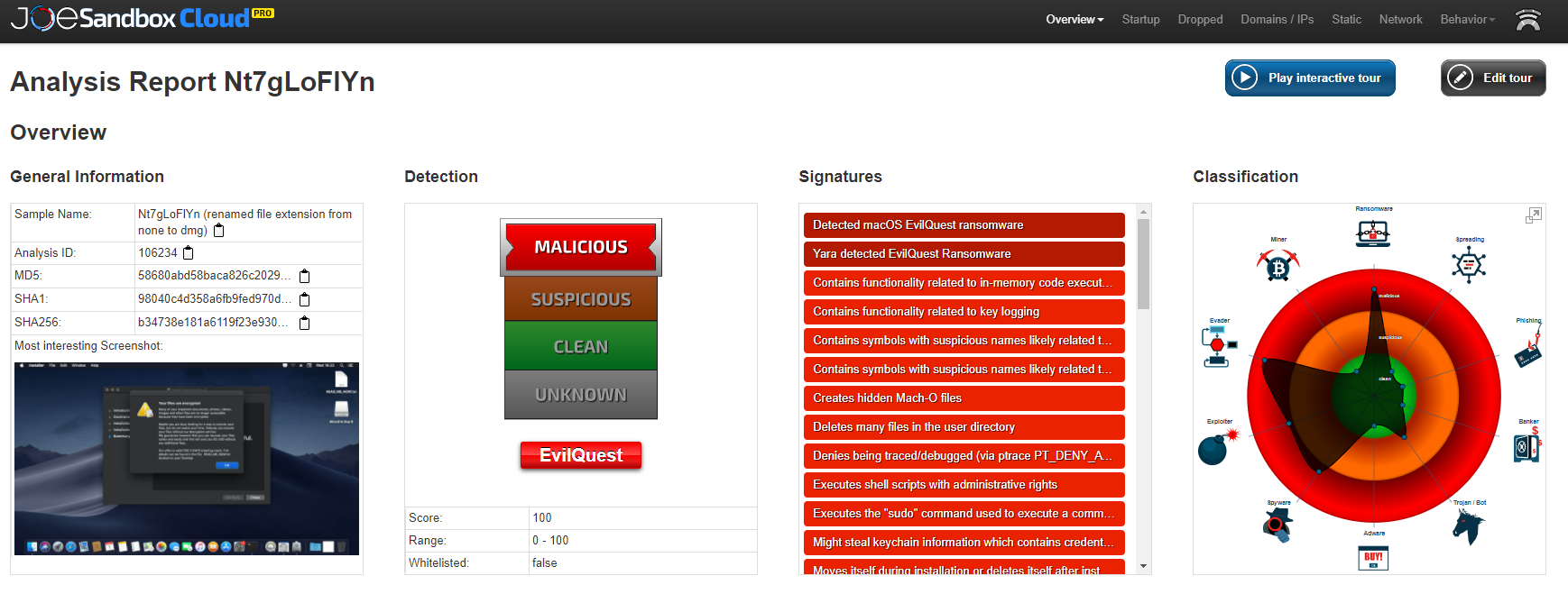 Deep Malware Analysis - Joe Sandbox v30 - Red Diamond