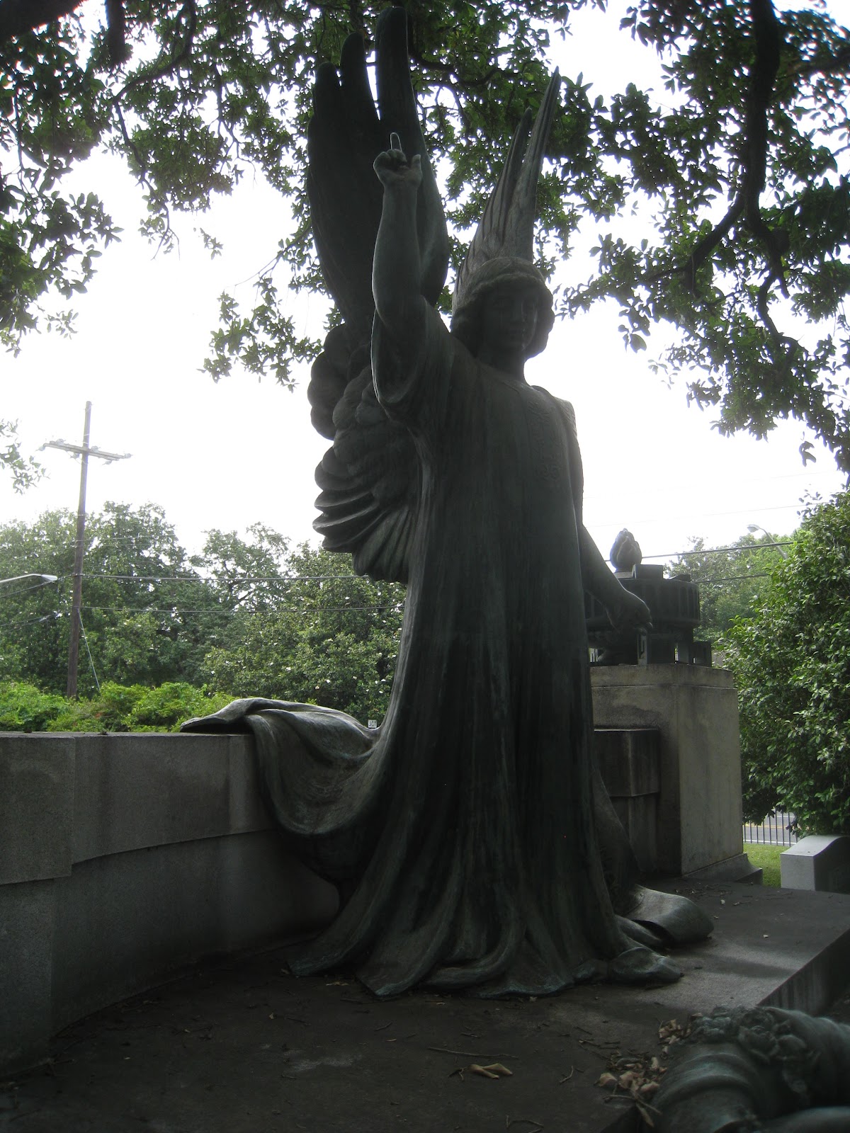 Rain in Lafayette: Giant Cement Angel Stole My Heart