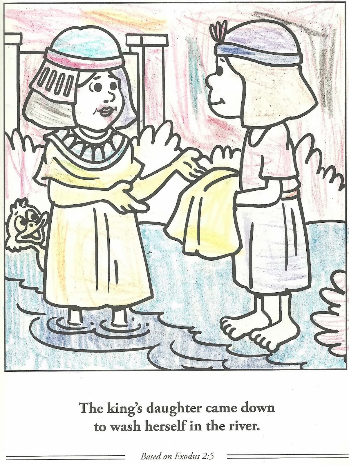COLORING PROJECTS: The Birth of Moses