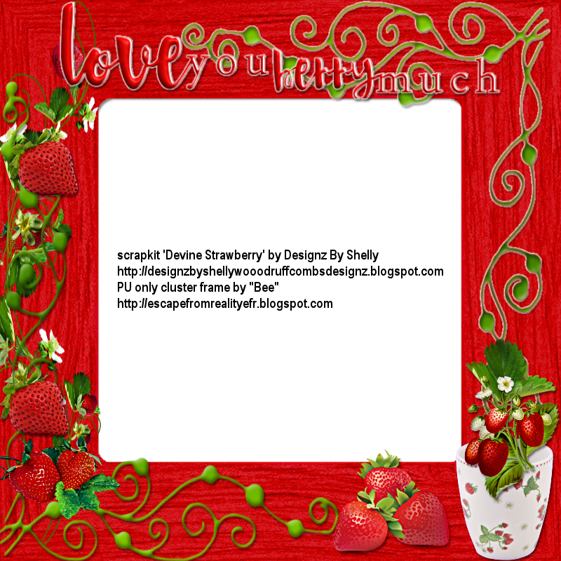 Escape From Reality Blog: Cluster Frames "Devine Strawberry" DBS - PU Only