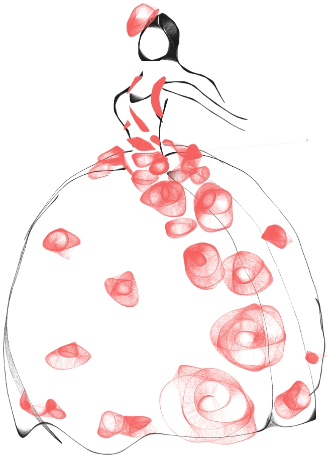 The Blue Robins' Nest: Elements of Design: A Barbie Gown Deconstructed