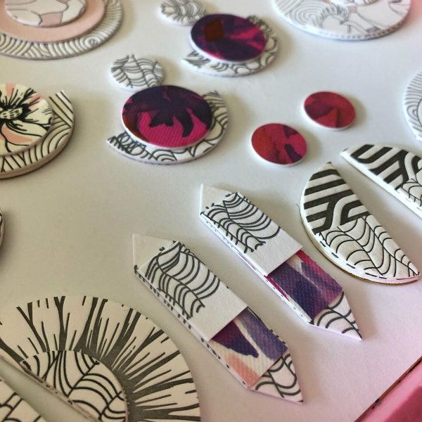 Wild and Wonderful Letterpress Paper Jewelry
