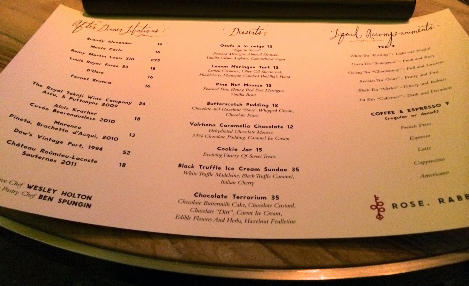 LAS VEGAS DAZE: Rose.Rabbit.Lie-It's a restaurant, it's a show, it's fun!