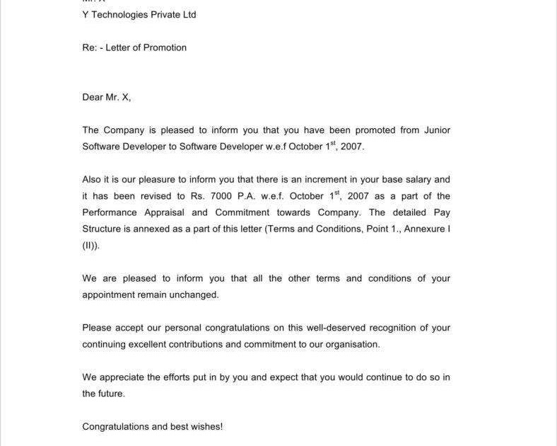 Performance Review Letter Template ~ Resume Letter