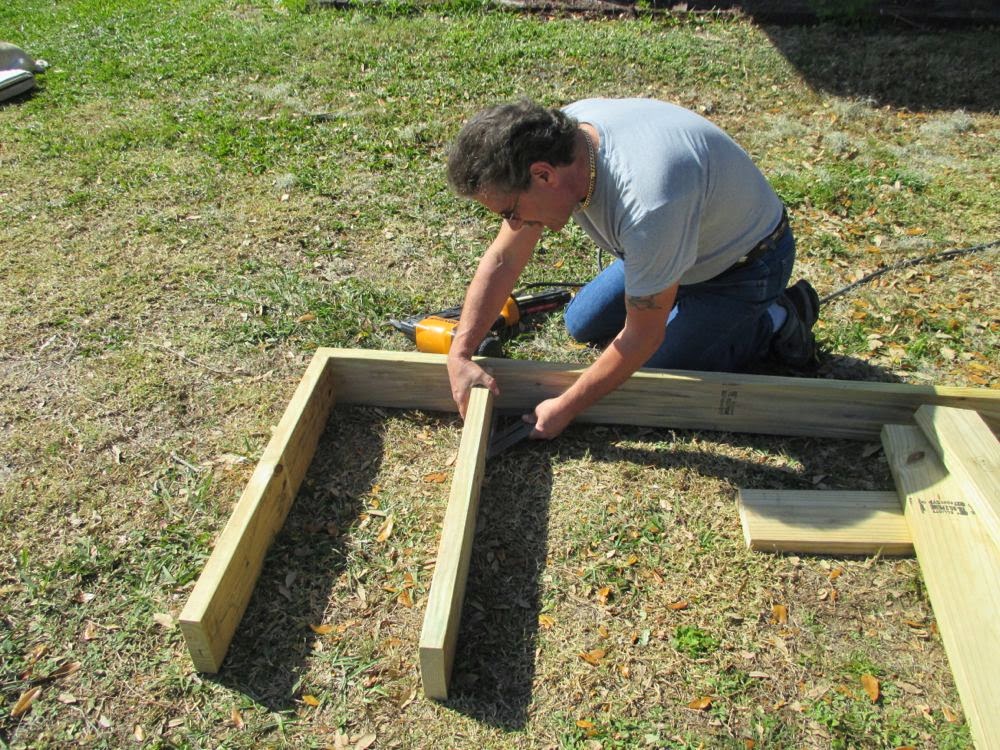 Mike and Lisa's World: Building a Front Stoop and Laying Sod