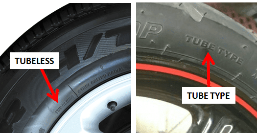 Cara membedakan ban tubeless dengan ban tube