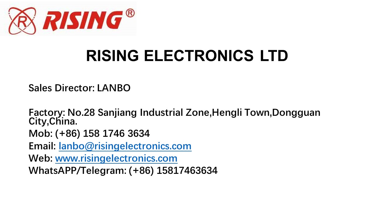 RISING ELECTRONICS LIMITED, RISING RADIO SPEAKER FACTORY, RISING RADIO ...